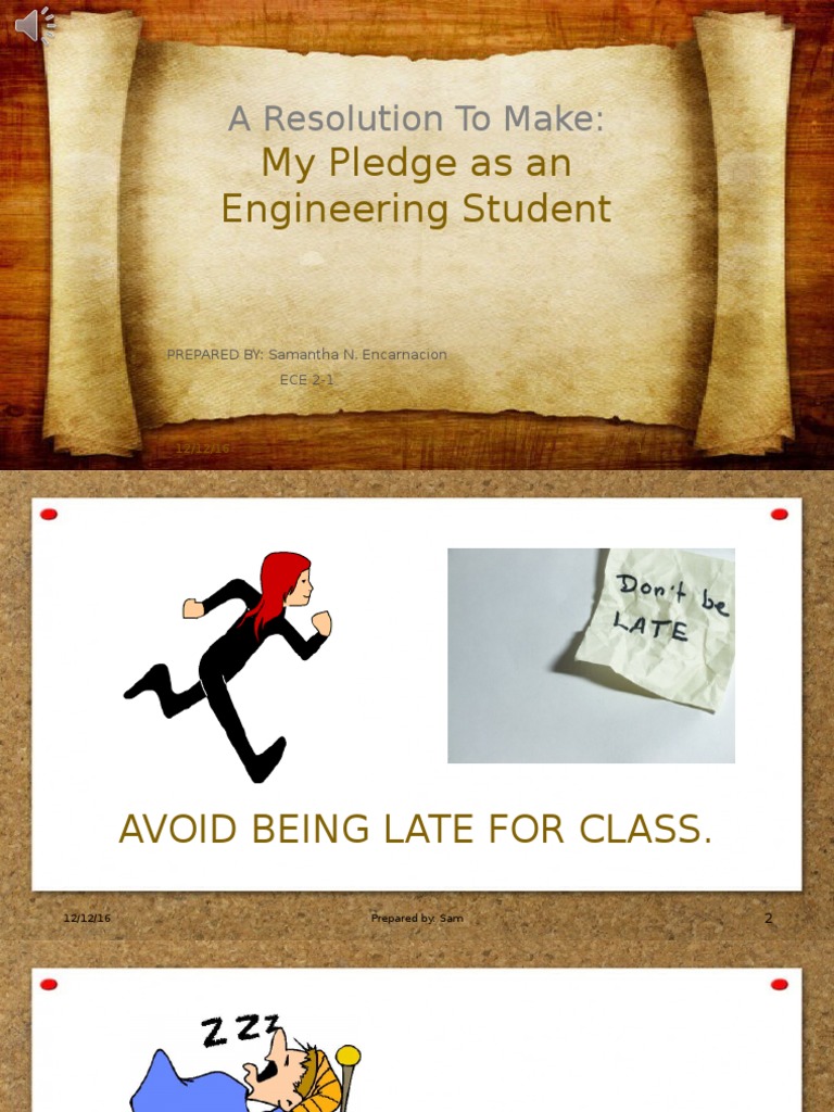 My Pledge As An Engineering Student | PDF