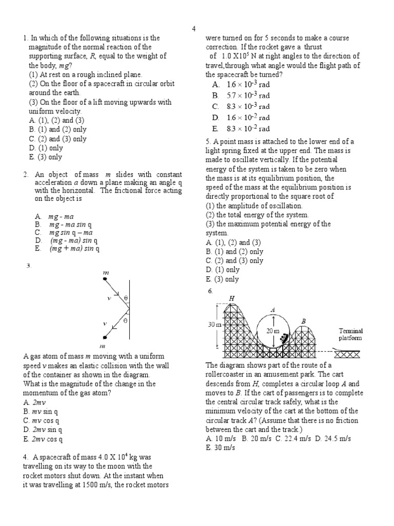 f6 Final Obj 9192 | PDF | Force | Mass