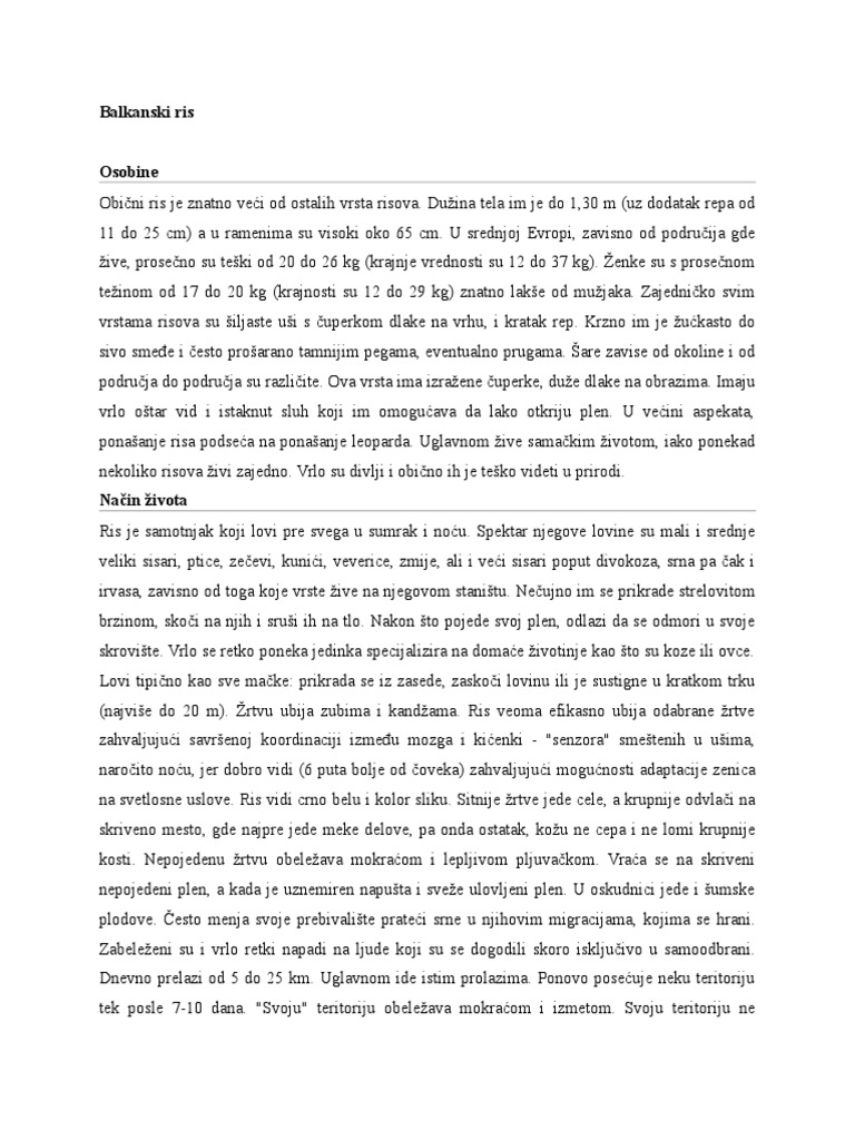 Balkanski Ris | PDF