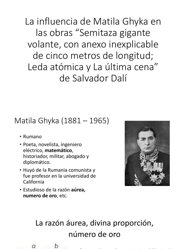 La Influencia de Matila Ghyka en Las Obras | PDF
