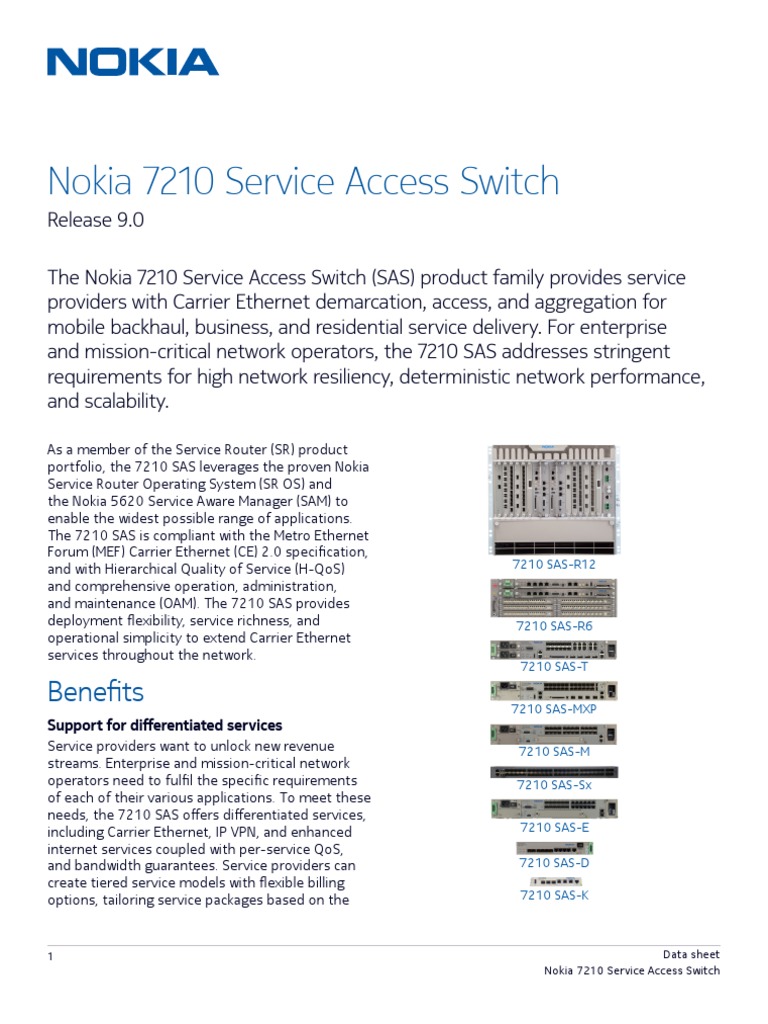 Nokia 7210 Service Access Switch | Virtual Private Network | Computer ...