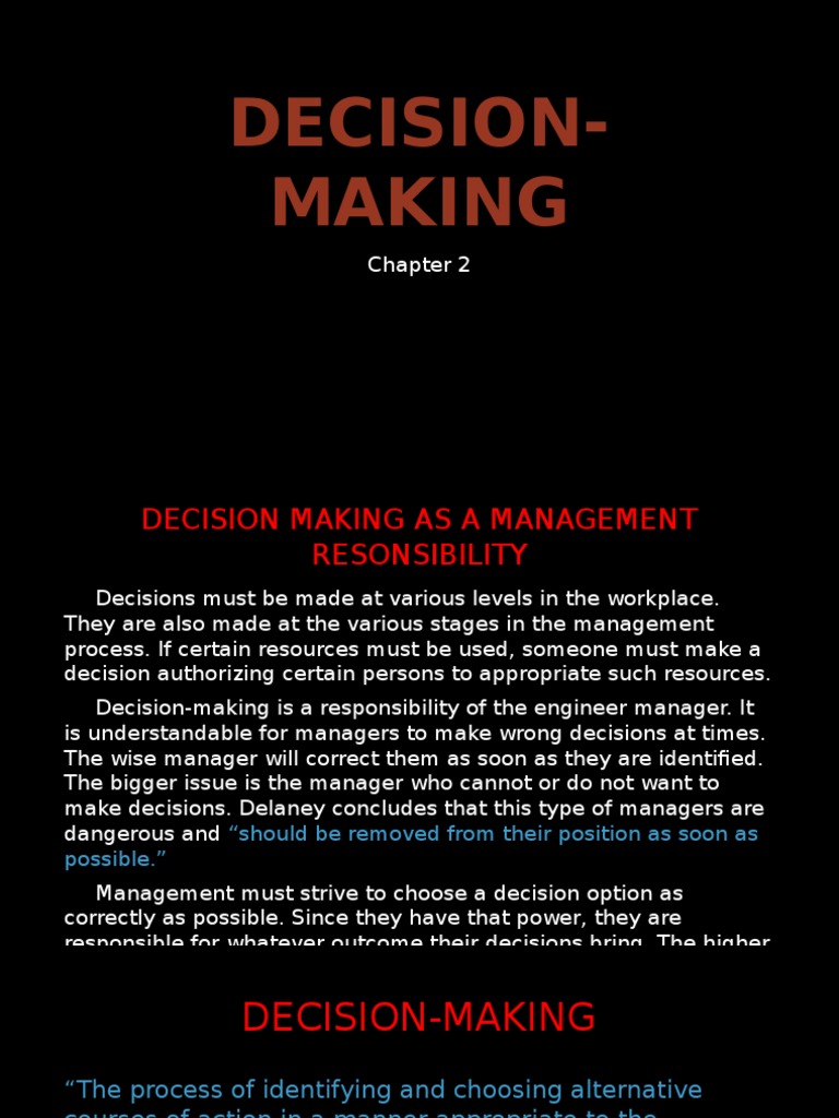 Decision Making | PDF | Mathematical Model | Decision Making