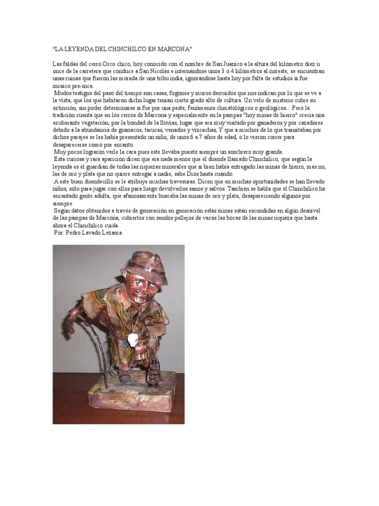 Leyenda del Chinchilico en Marcona | PDF