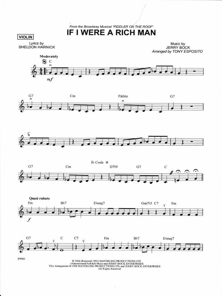 If I Were A Richman | PDF