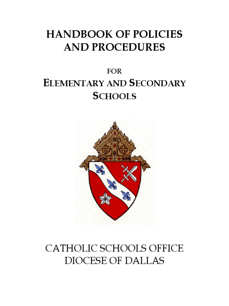 Handbook of Policies and Procedures For Elementary and Secondary ...