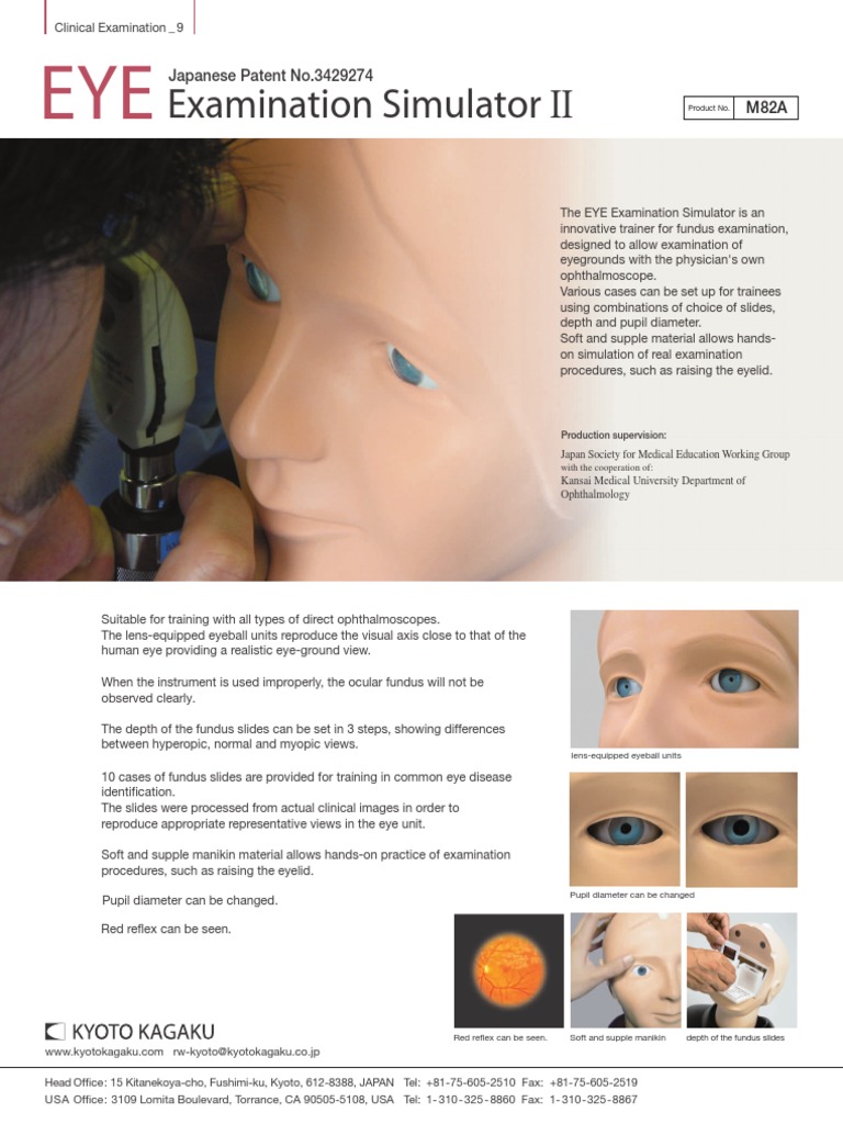 Kyoto Kagaku - Eye Examination Simulator | PDF | Human Eye | Facial ...