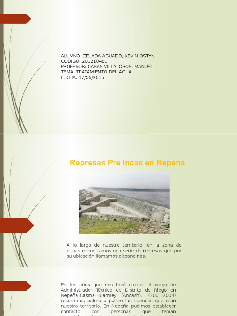 Represas Pre Incas | PDF | Imperio Inca | Naturaleza