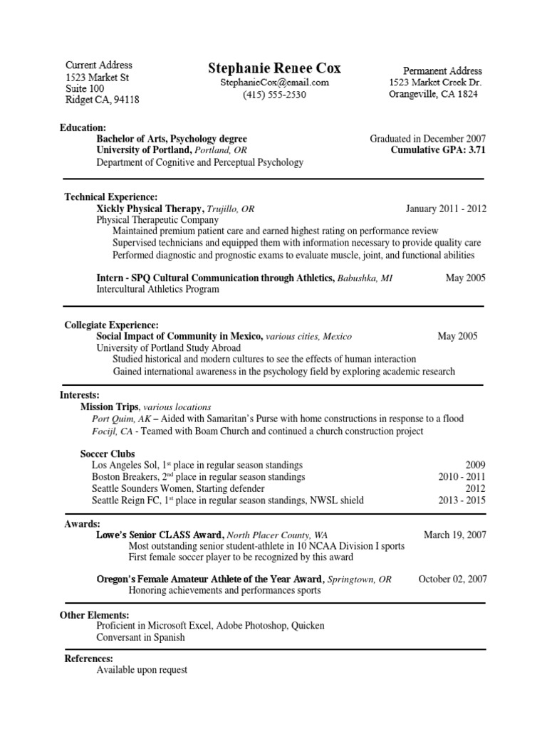 Stephanie Cox Resume | PDF