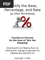 Percentage, Base Rate Worksheet (Business MAth) | PDF | Percentage