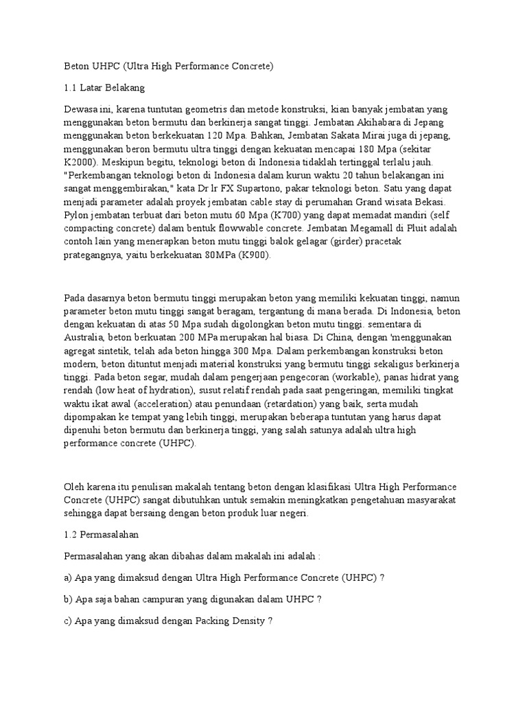 Beton Uhpc | PDF