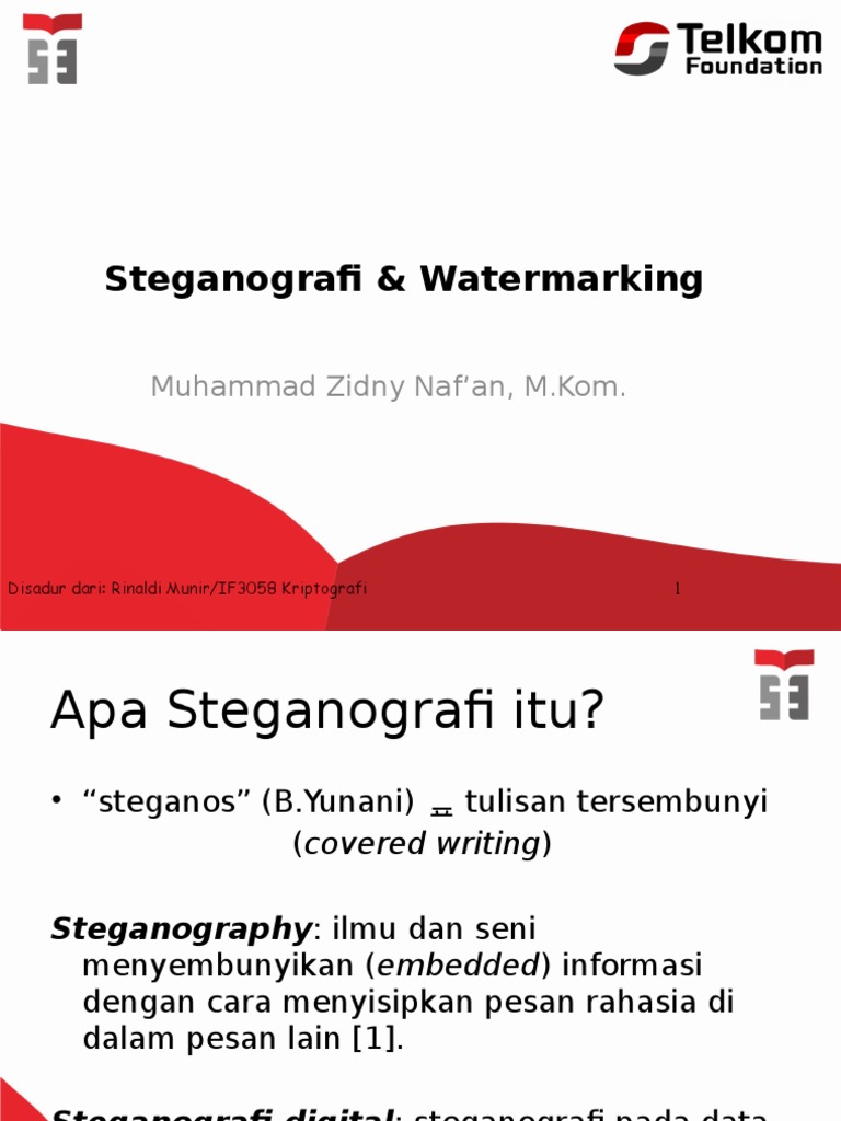 Teknik Pengolahan Citra 11 Steganografi | PDF