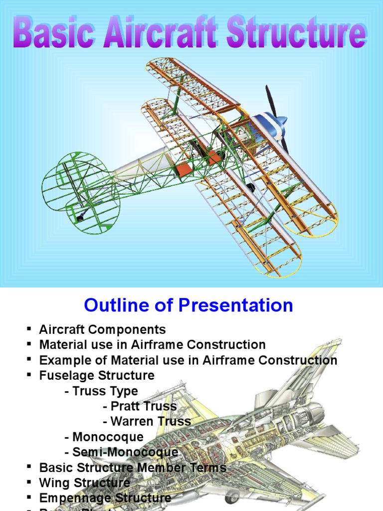 Aircraft Structure and Components Overview | PDF | Empennage | Fuselage
