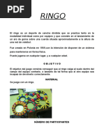 Reglas y Objetivo del Ringo Sport | PDF | Deportes