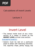 Drainage Invert Level Calculation (Download & Use) | PDF