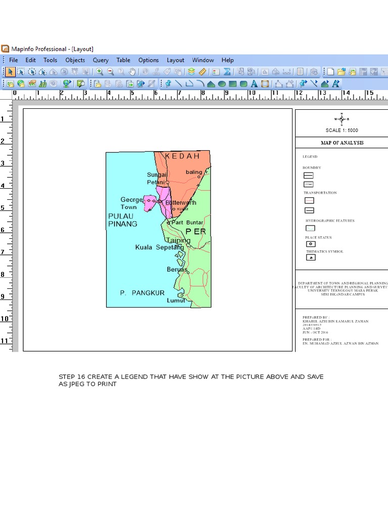Step 16 Create A Legend That Have Show at The Picture Above and Save As ...