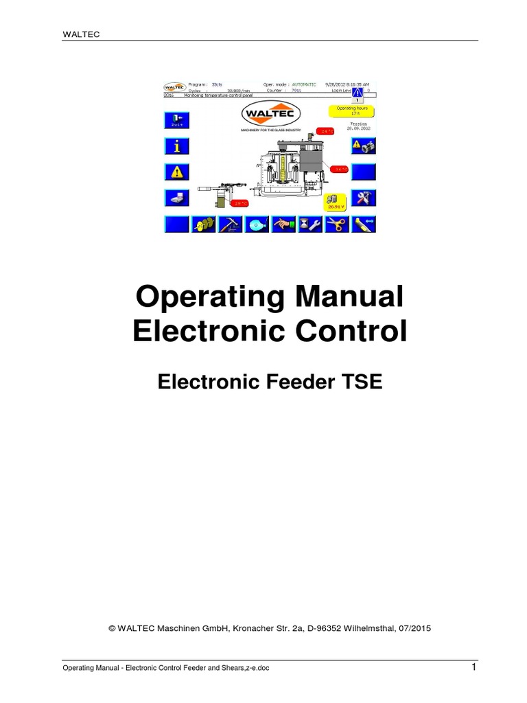 Operating Manual - Feeder | PDF | Switch | Machines