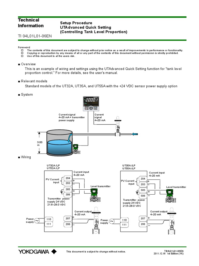 Technical Information: TI 04L01L01-06EN | PDF | Parameter (Computer Programming) | Electrical ...