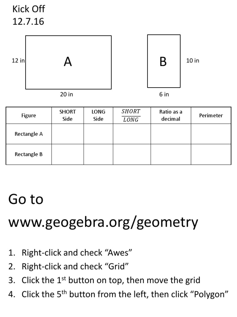 Rectangle Perimeter and Scale Factor Analysis | PDF