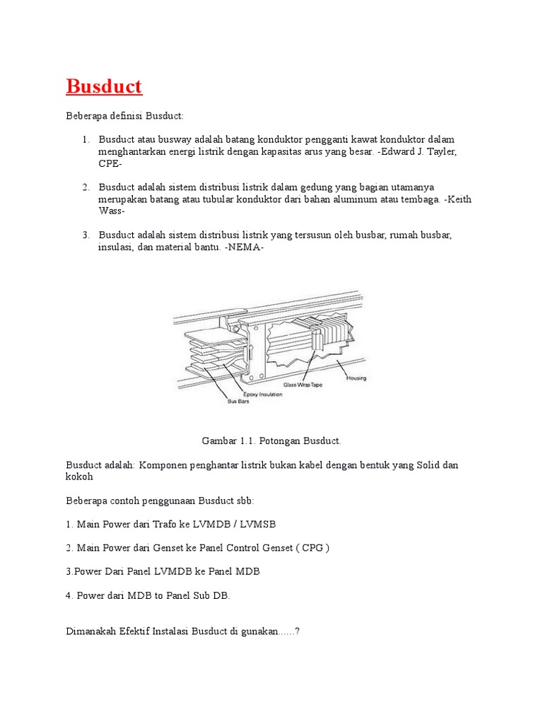 Bus Duct | PDF | Sains & Matematika