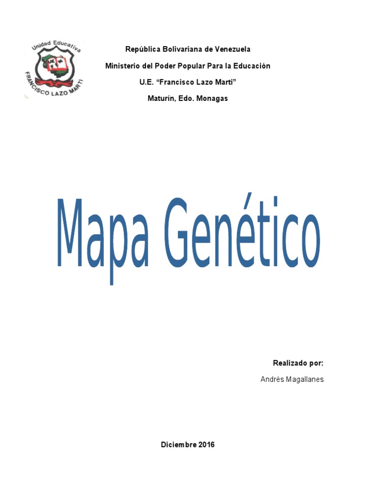 Mapa Genetico | PDF | Cromosoma | Adn