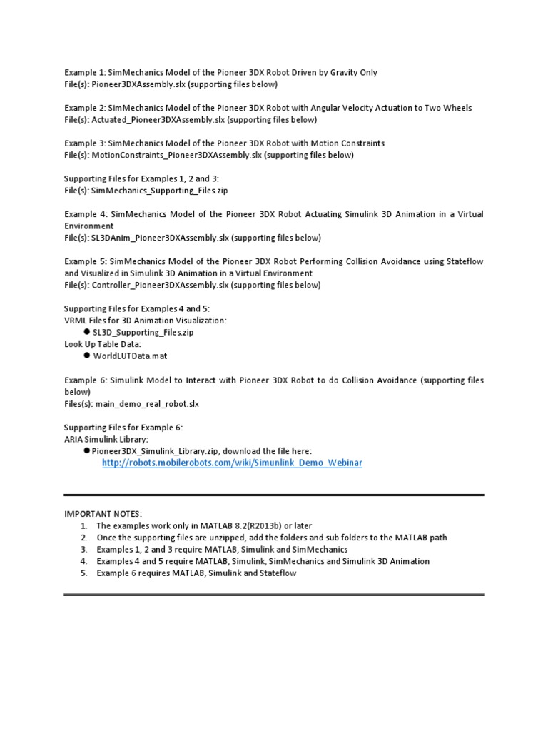 File Exchange Examples Description | PDF