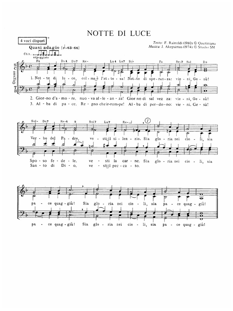 Notte Di Luce | PDF