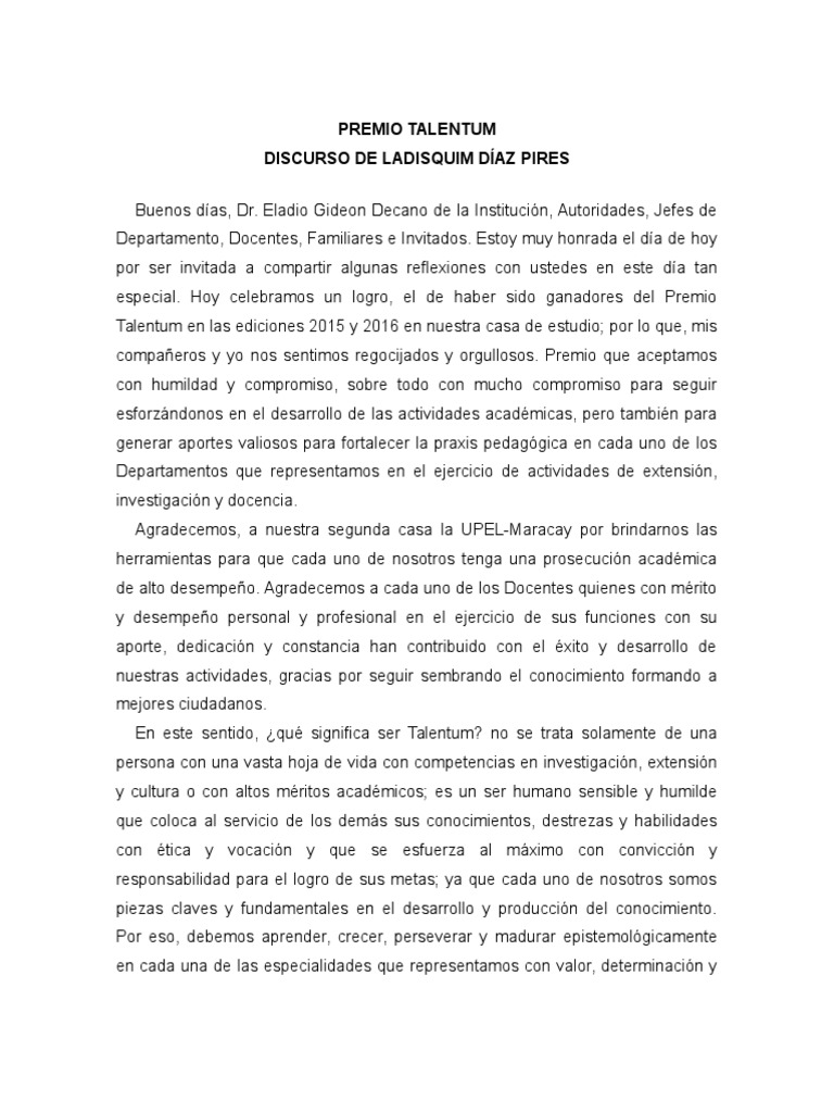 Premio Talentum | PDF | Epistemología | Science
