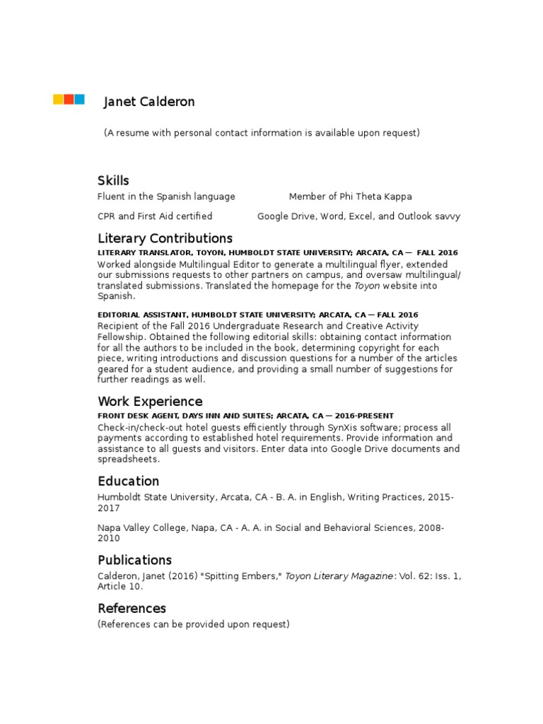 Lit Resume | PDF