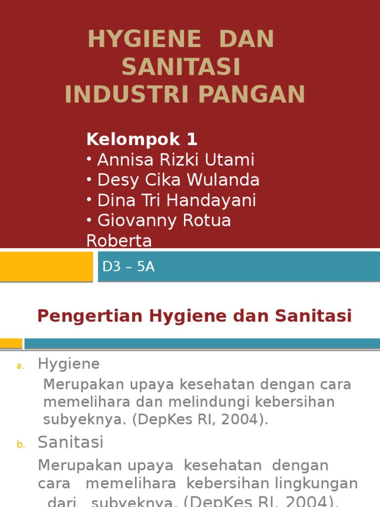 Hygiene Dan Sanitasi Industri Pangan | PDF | Kesehatan Holistik