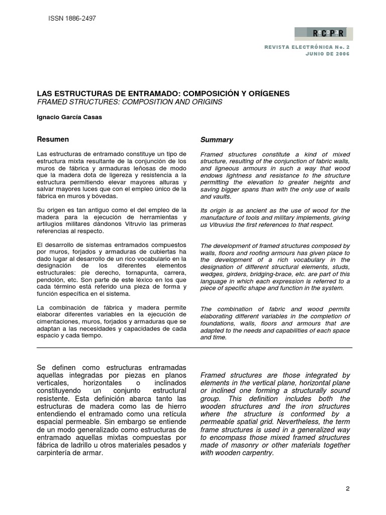 Las Estructuras Entramadas | PDF | Materiales de construcción | Ingeniería