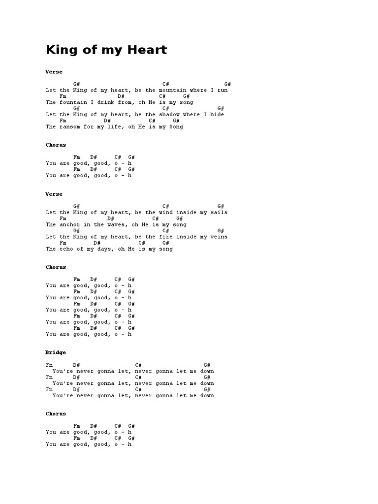 King of My Heart | PDF