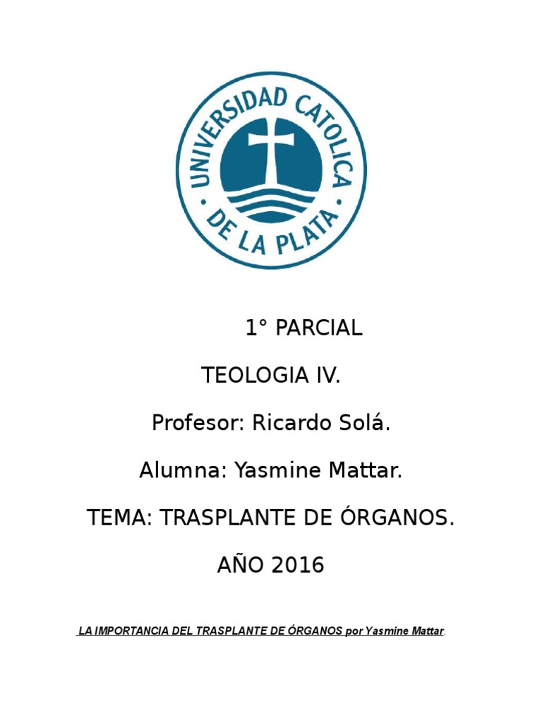 Importancia del Trasplante de Órganos | PDF | Transplante de organo ...