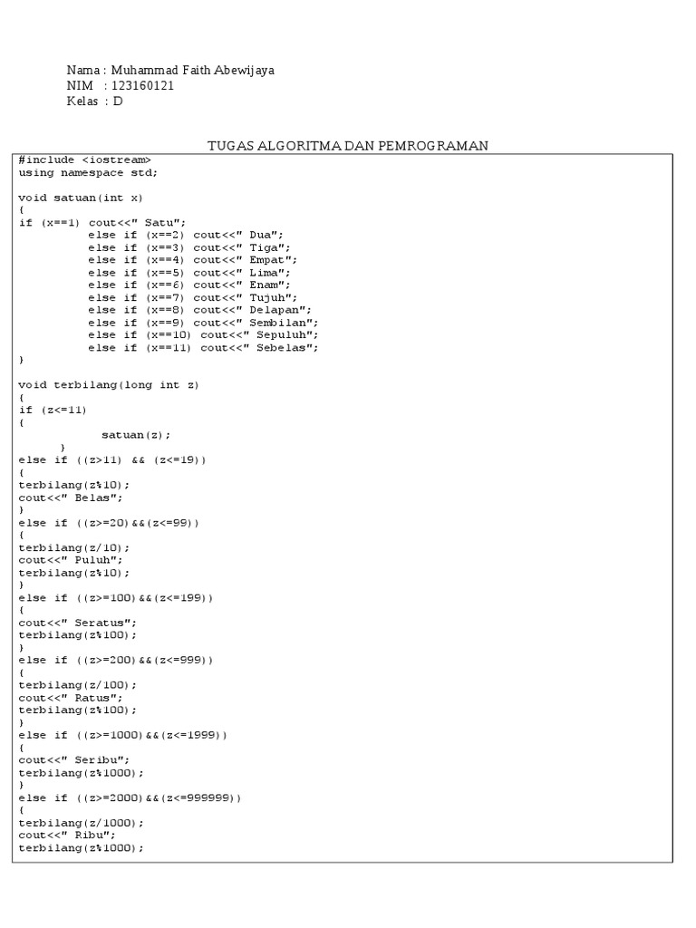 Coding Konversi Angka | PDF | Komputer