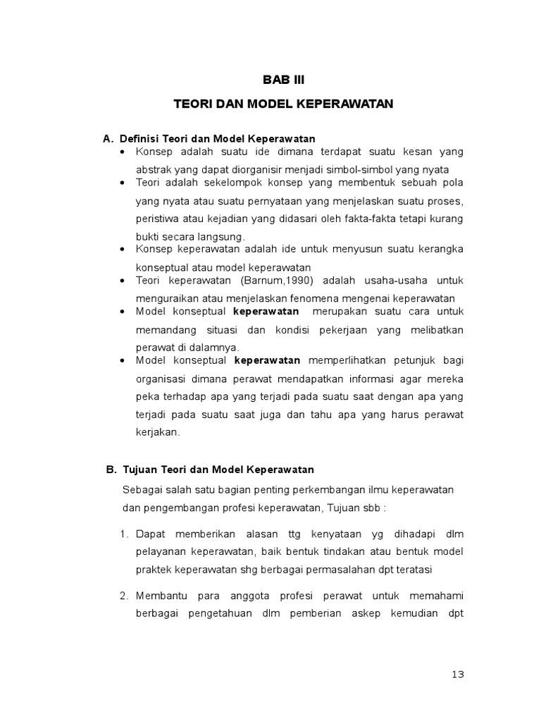 Teori dan Model Keperawatan Modern | PDF | Pengembangan Diri | Sains ...