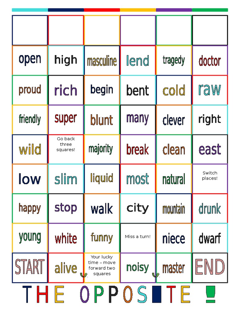 The Opposite Board Game | PDF