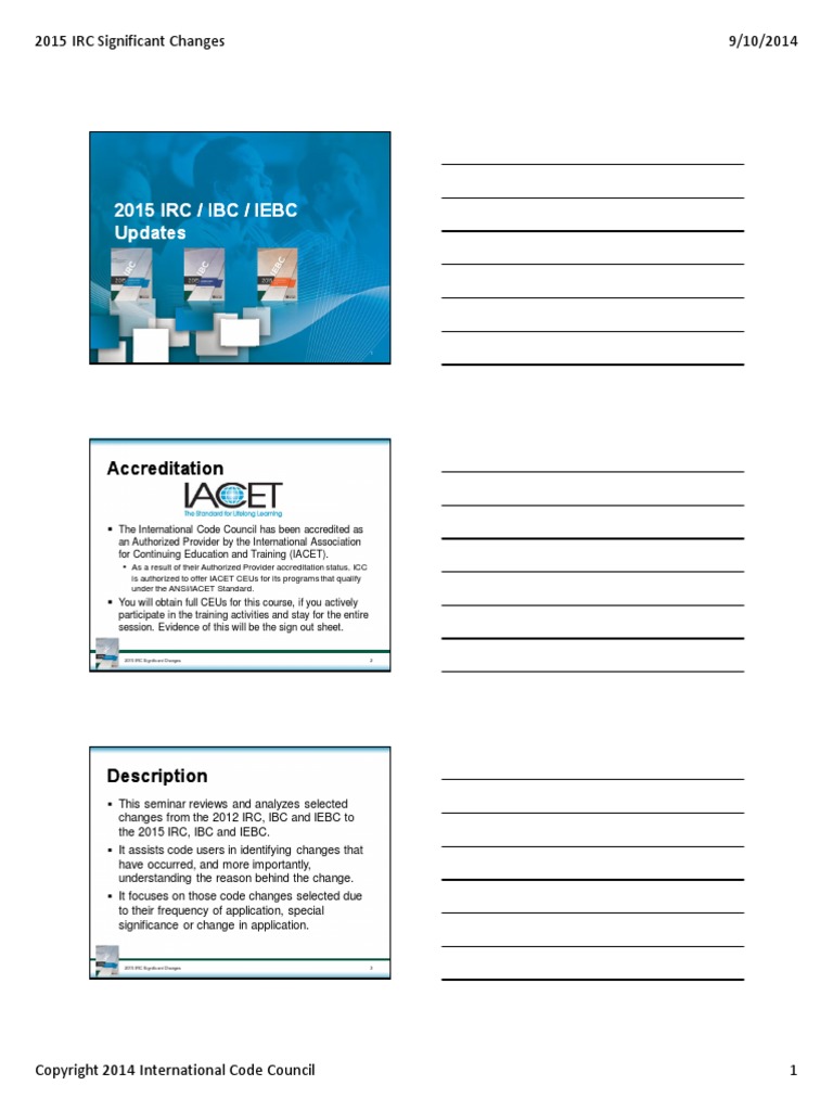 Microsoft PowerPoint - 2015 IRC IBC IEBC Update ABM SV 2 | PDF ...