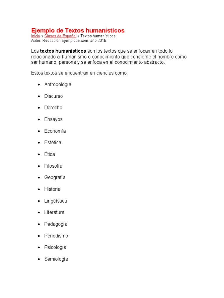 Los Textos Humanísticos | PDF | Antropología | África