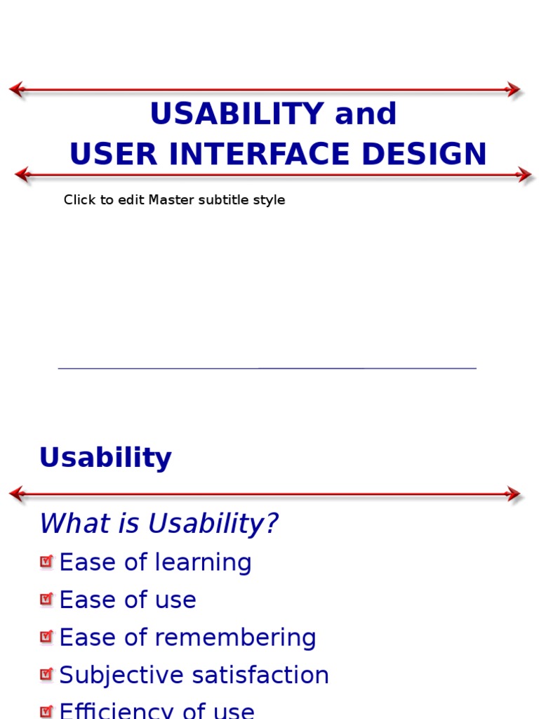 Usability | PDF | Usability | Graphical User Interfaces