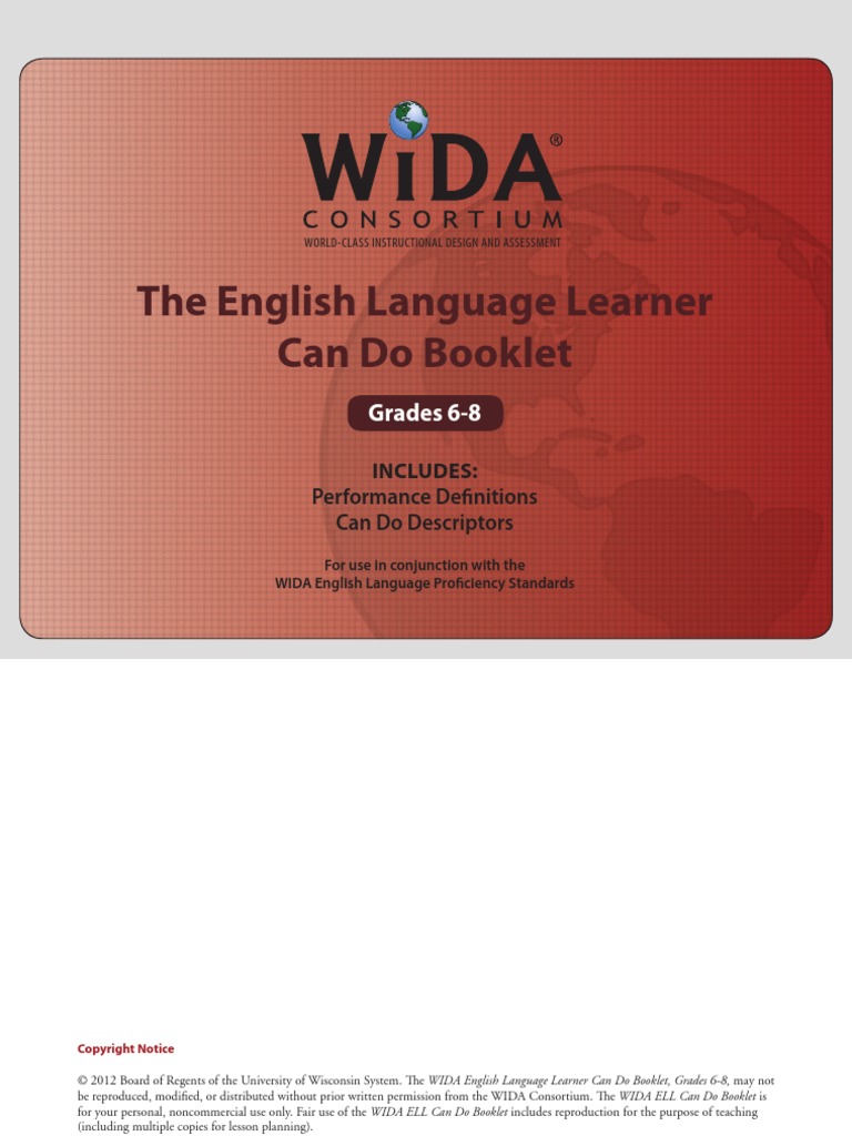 Wida | PDF | English As A Second Or Foreign Language | Linguistics