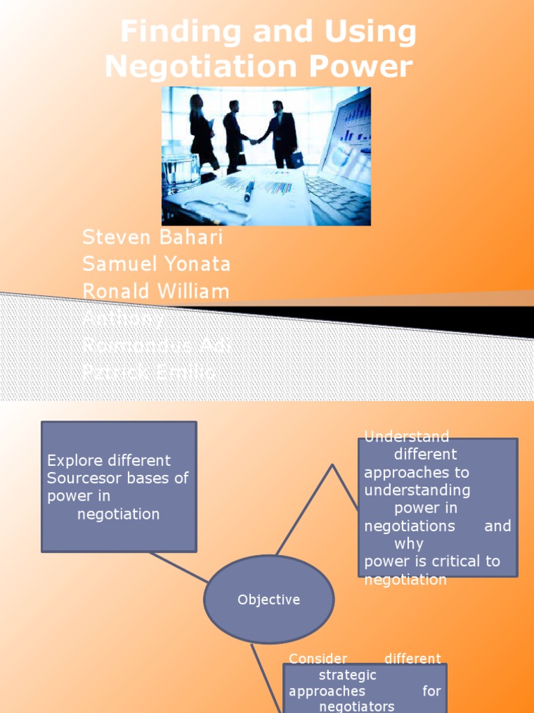 Negotiation Power Strategies Guide | PDF | Negotiation | Motivation