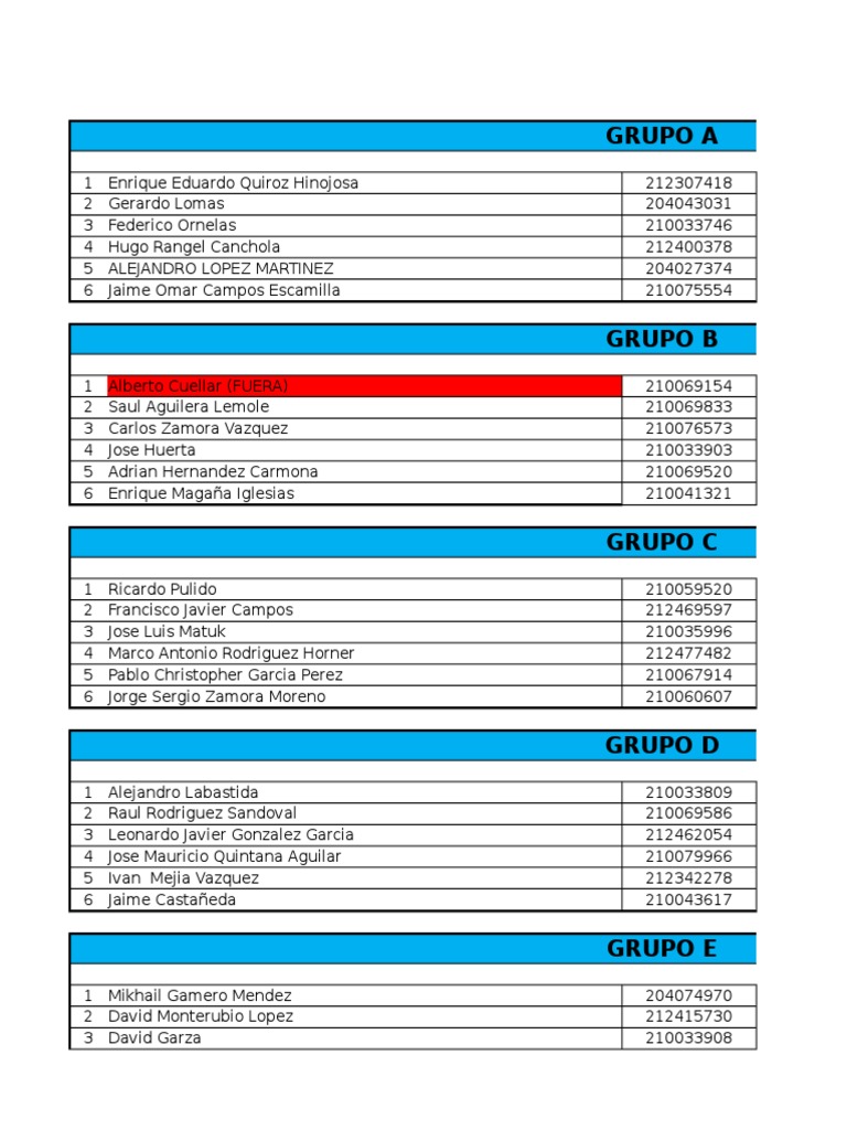 Squash Tournament Template | PDF