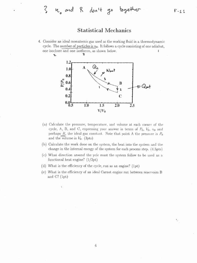 Stat Mech Qual Solutions | PDF