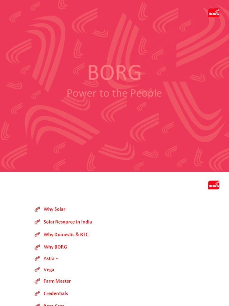 Borg Solar - Power To The People | PDF | Solar Energy | Solar Power