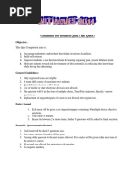 Rules For School Quiz Competition | PDF | Leisure