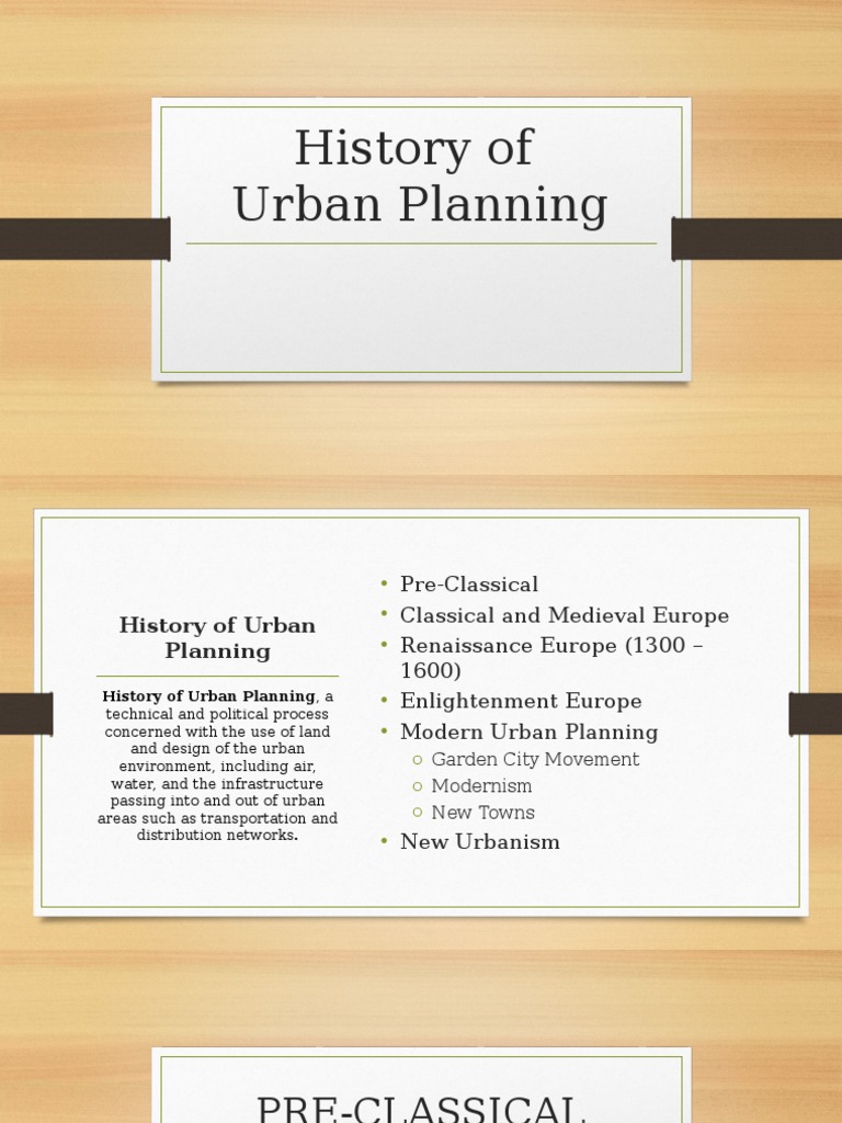 History of Planning | PDF | Urban Geography