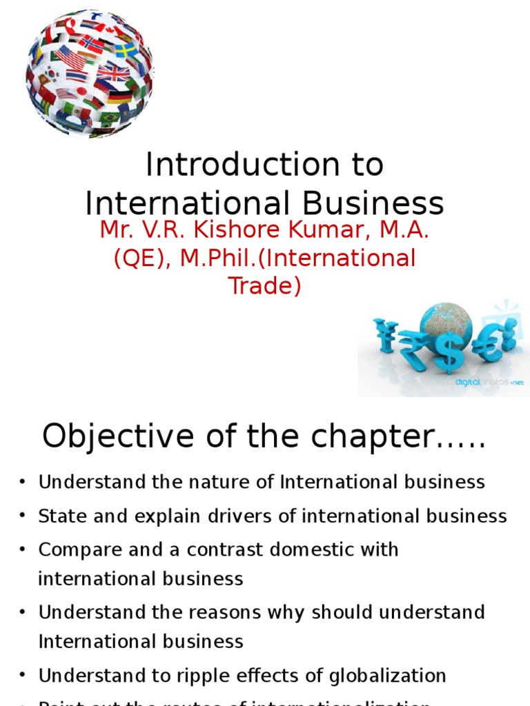 Chapter 1 Introduction To International Business | PDF | Foreign Direct ...