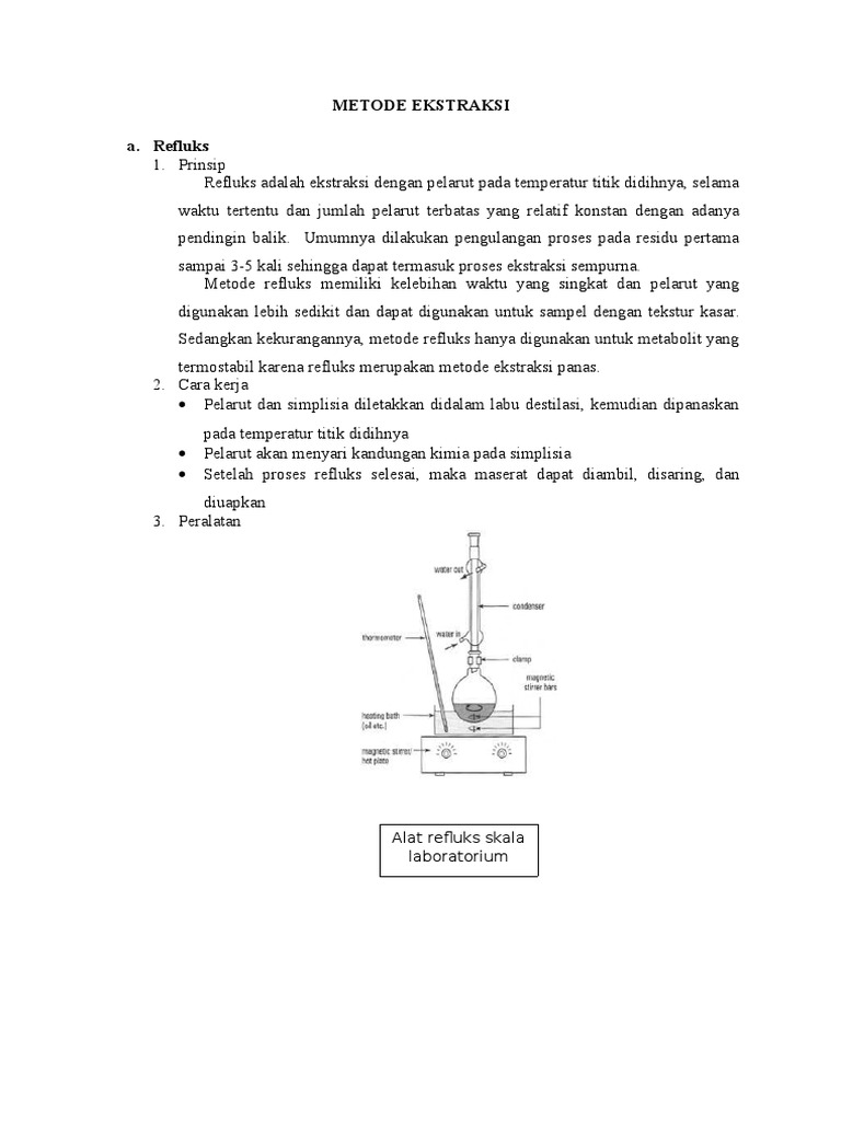 Refluks Dan Soxhlet | PDF | Kesehatan Holistik | Sains & Matematika