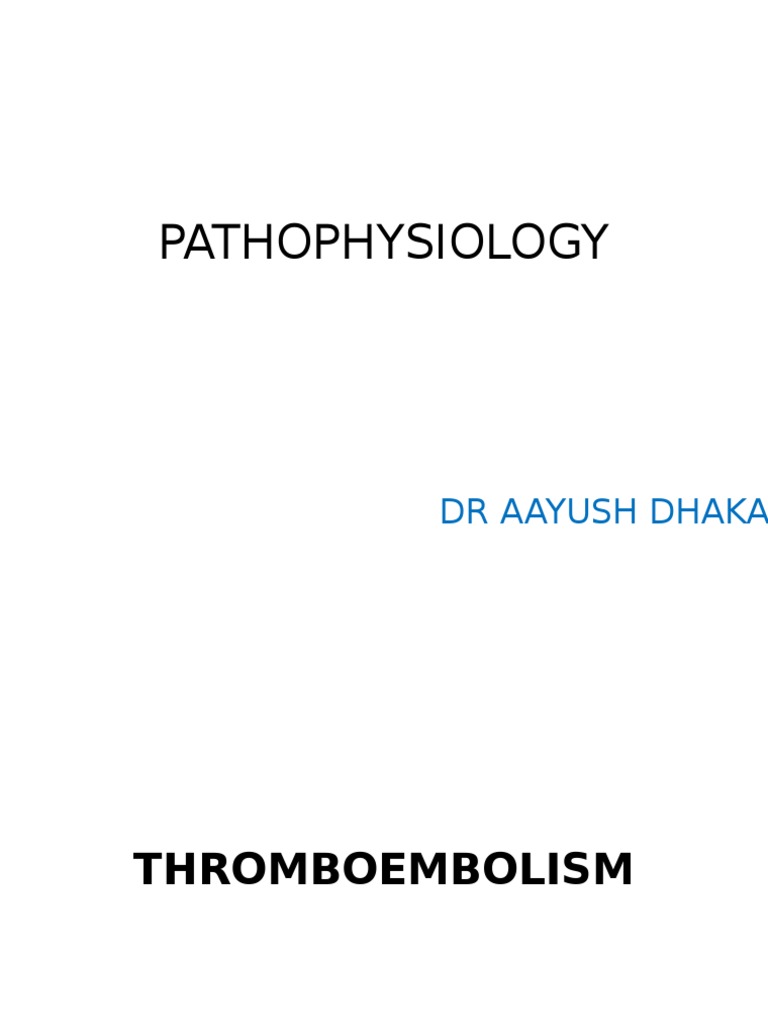 Pathophysiology: DR Aayush Dhakal | PDF