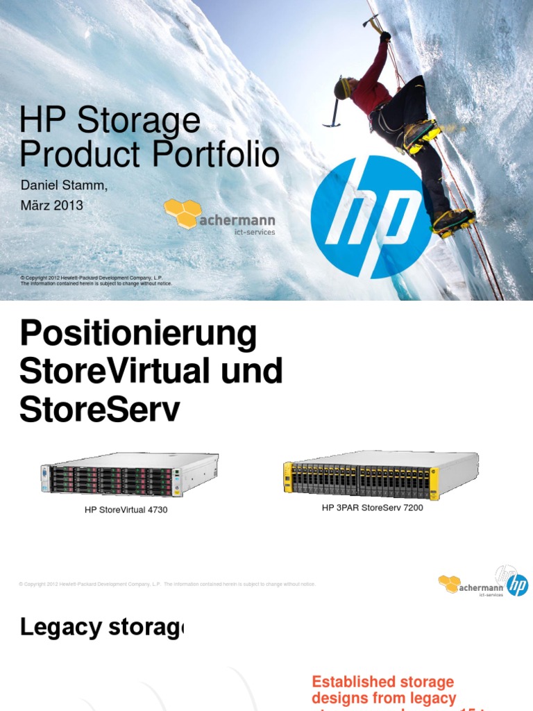 HP Storage Portfolio | PDF