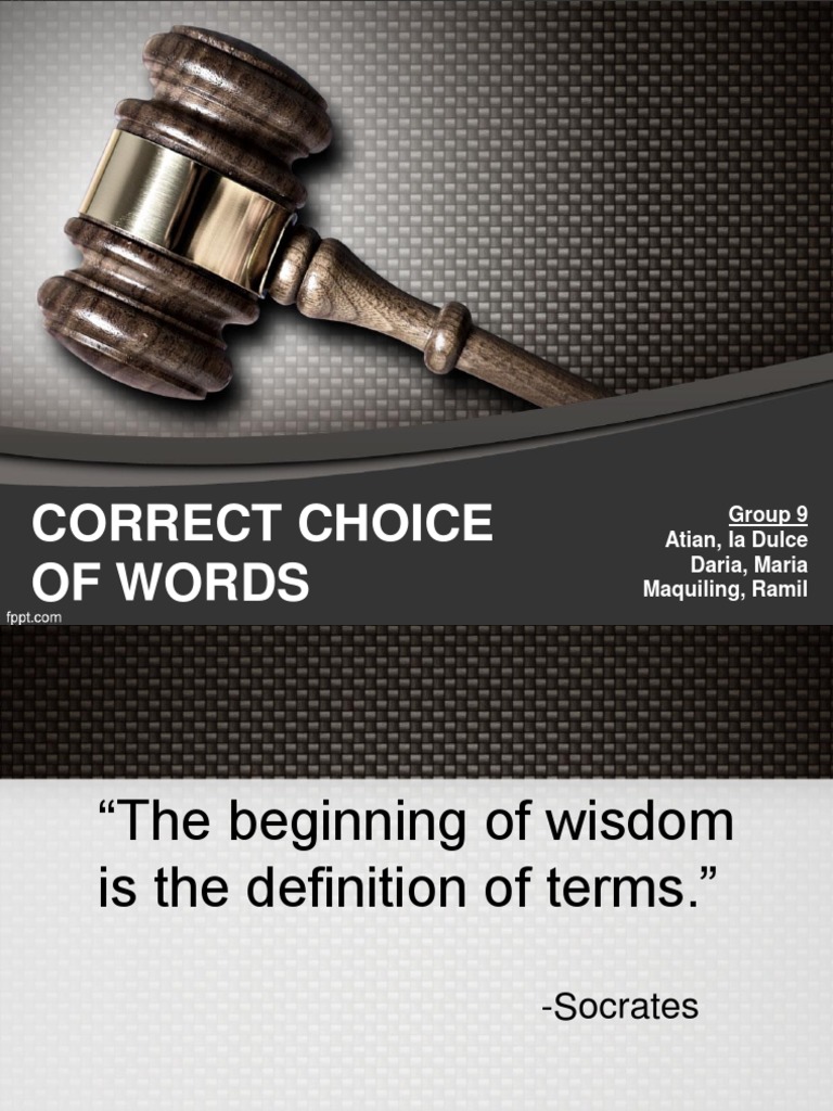 Legal Writing Word Usage Guide | PDF